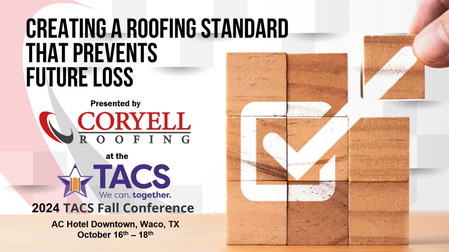 title slide-tacs - Coryell Roofing